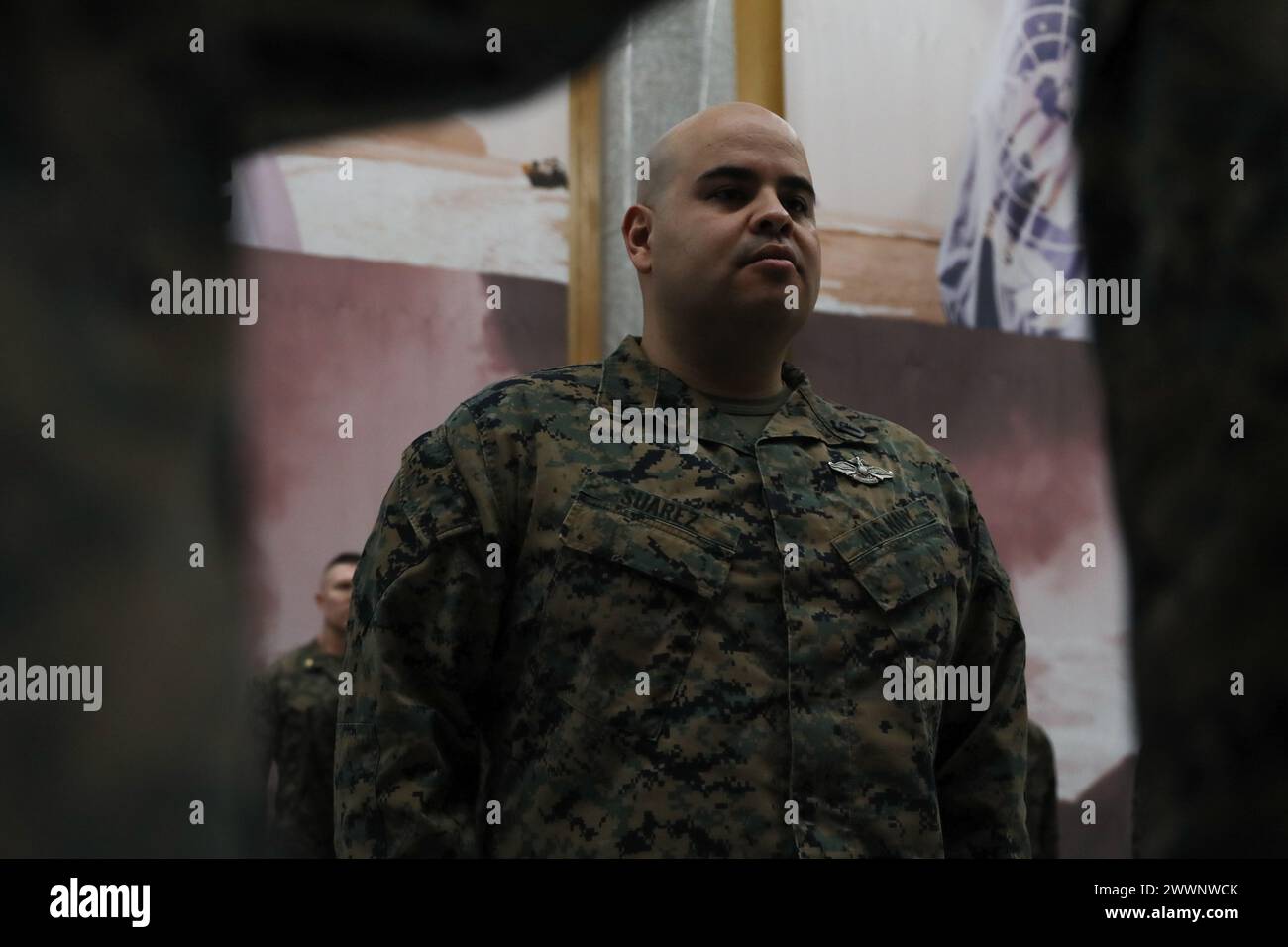 U.S. Navy Hospitalman 2nd Class Ricardo Suarez-Rodriguez, a Navy Corpsman for U.S. Marine Corps ...