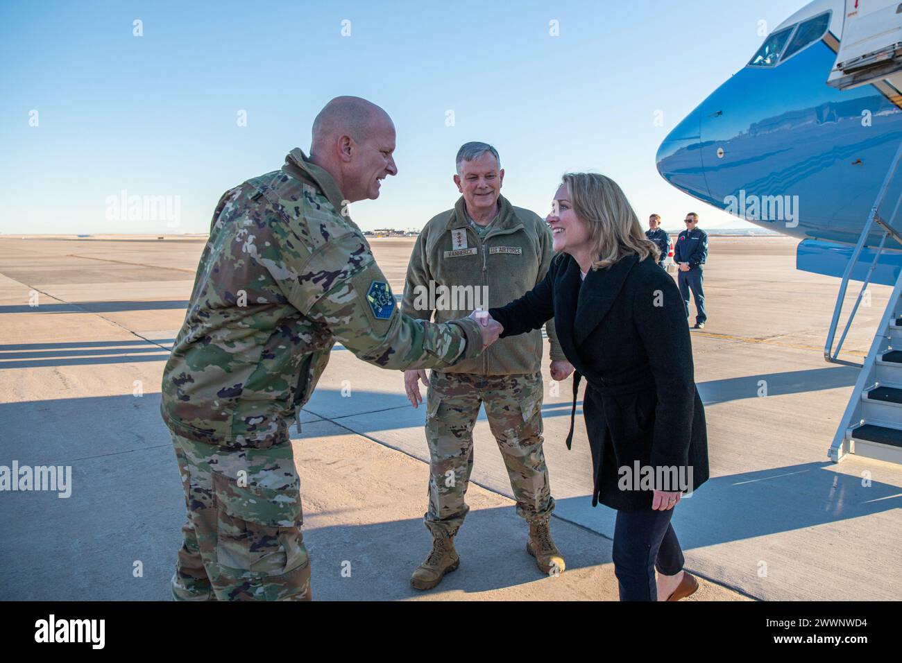 Deputy Secretary of Defense Kathleen H. Hicks greets U.S. Northern ...