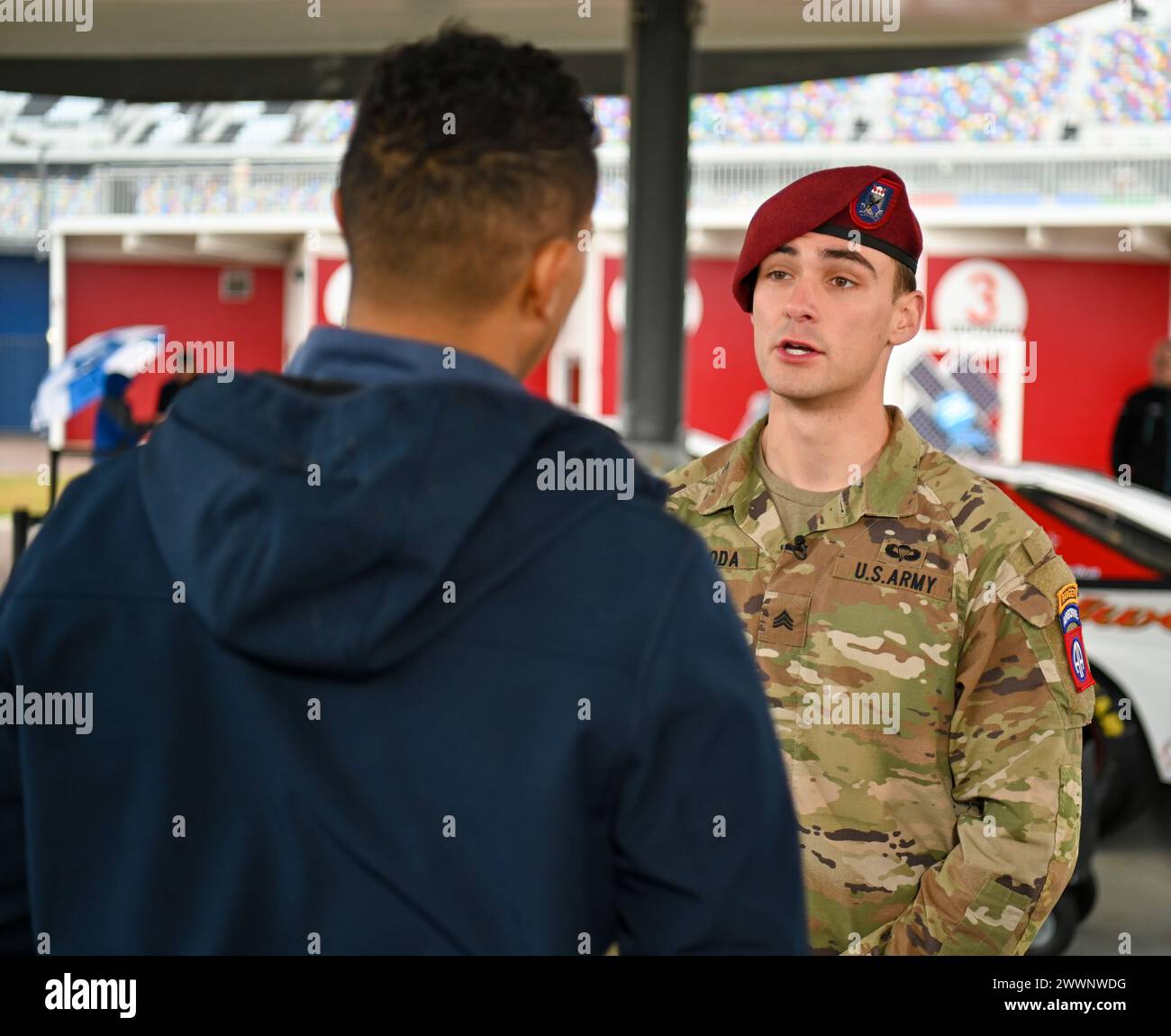 Sergeant Nolan Svoboda, a paratrooper assigned to the U.S. Army 82nd ...
