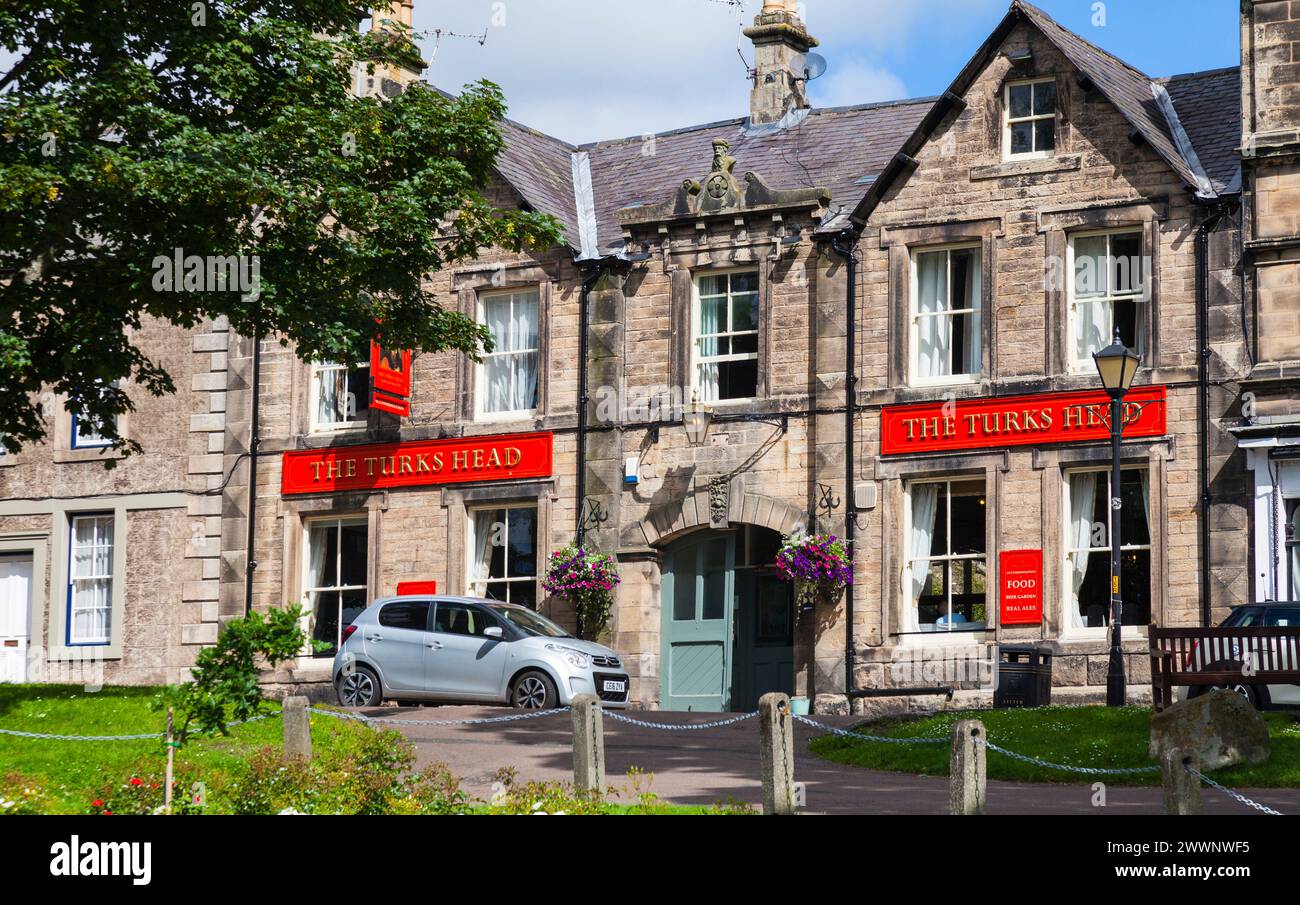 The Turks Head pub in Rothbury, Northumberland,England,UK Stock Photo ...