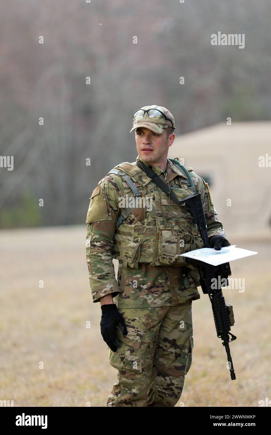 Tennessee Air National Guardsman Senior Airman Daniel Talbot, from the ...
