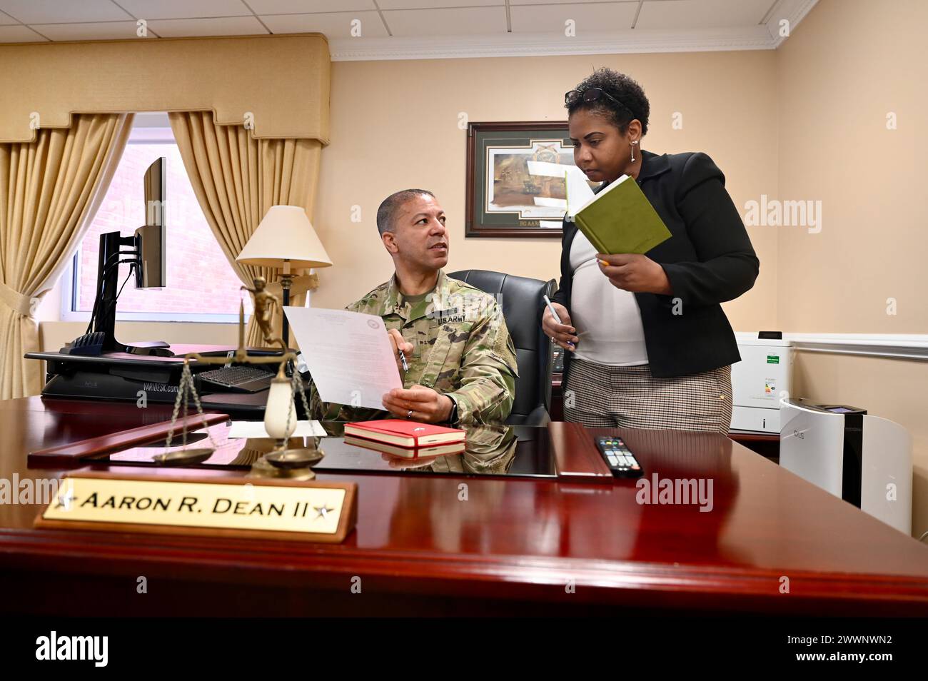 Brig. Gen. Aaron R. Dean II, The Adjutant General of the District of ...
