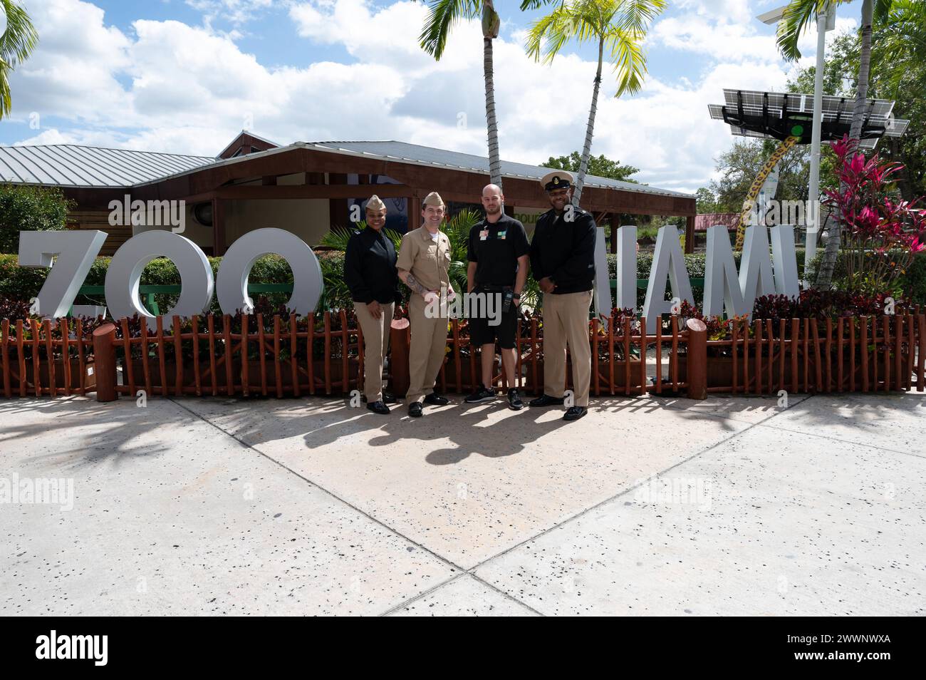 MIAMI (Feb. 23, 2024) Zoo Miami Sales and Events Manager Michael Cotto ...