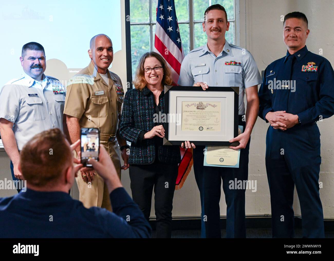 U.S. Coast Guard Operations Specialist 2nd Class Petty Officer Merrill ...