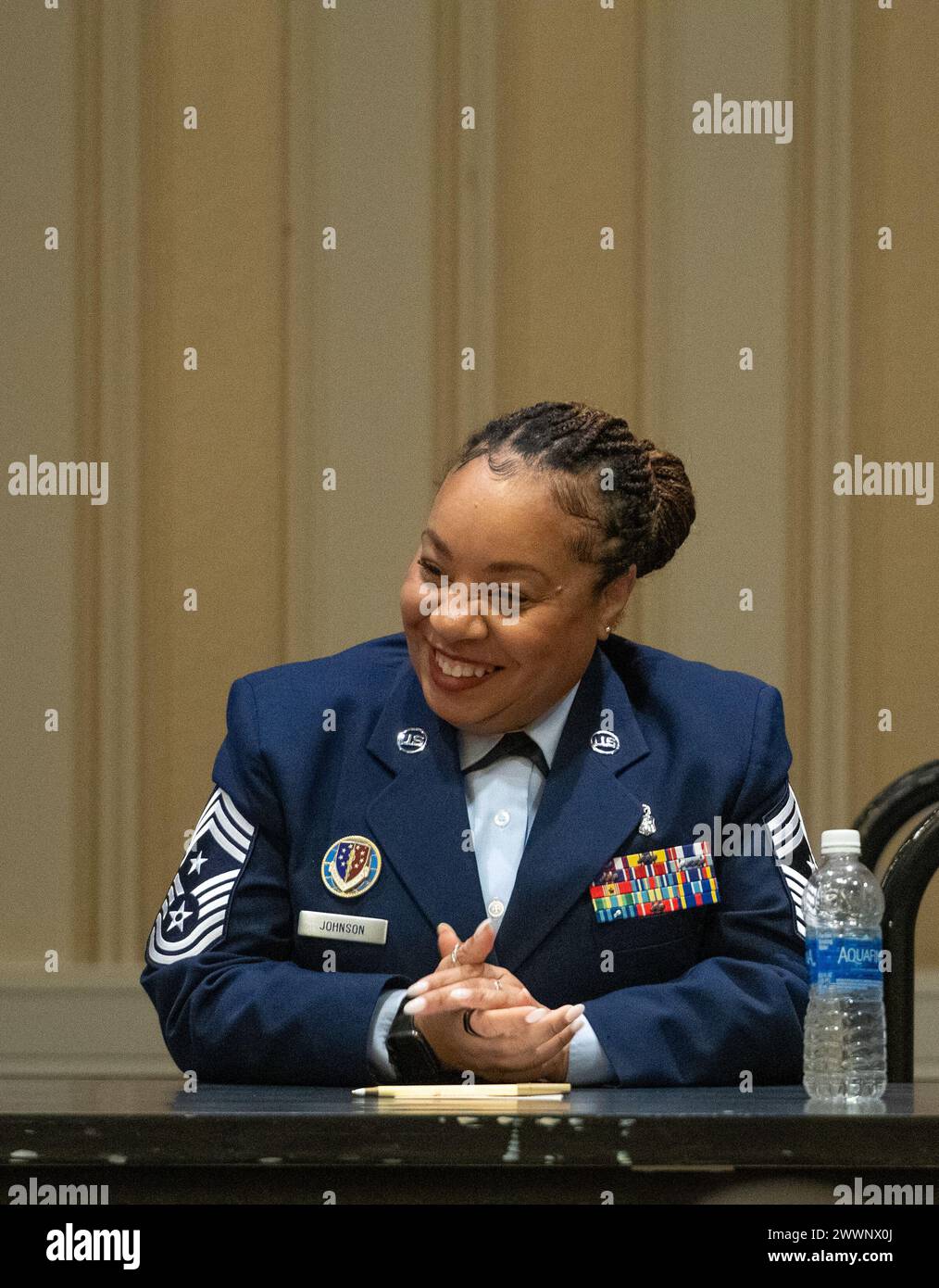 U.S. Air Force Command Chief Master Sgt. Tanya Johnson, DHA senior ...