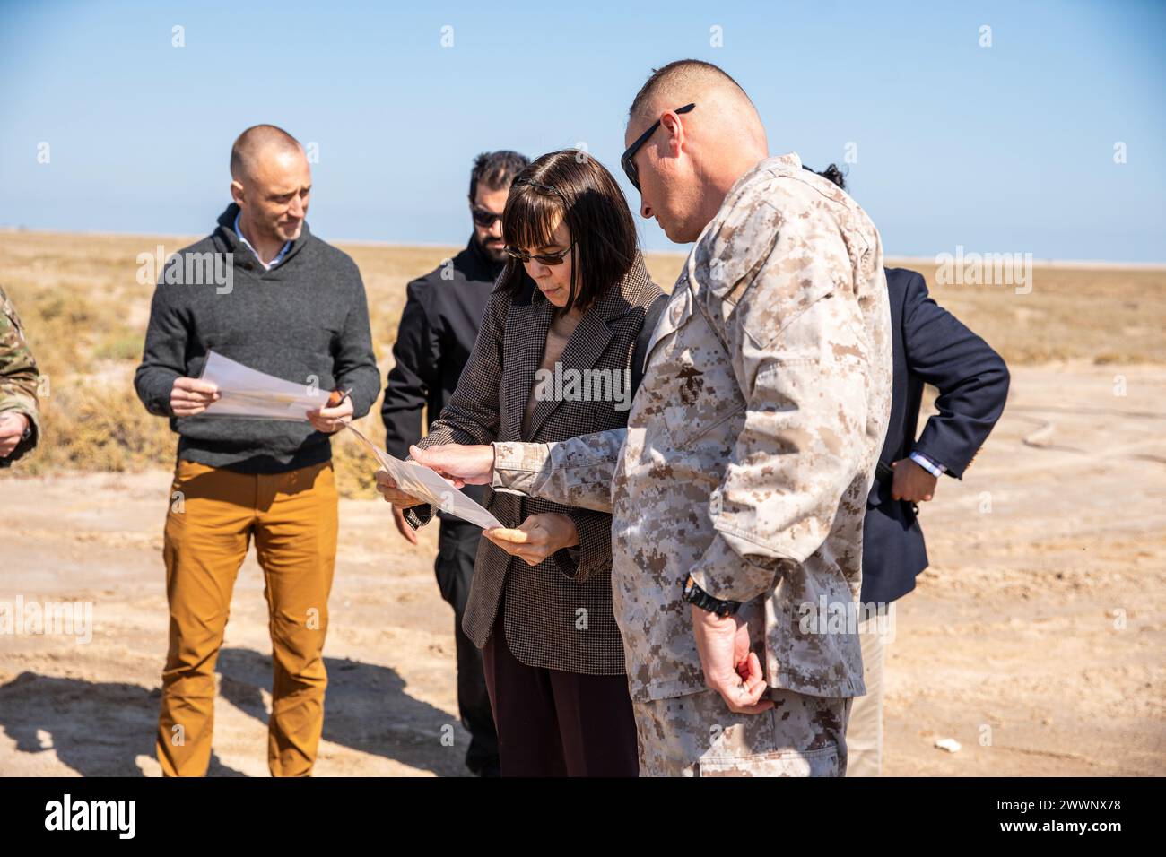 FAILAKA, Kuwait (Feb. 5, 2024) Marine Brig. Gen. Matthew Reid ...