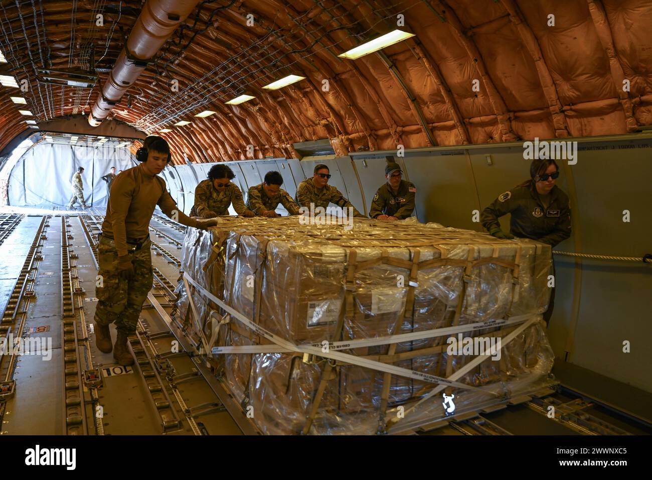 Airmen assigned to the 19th Logistics Readiness Squadron and the 60th ...
