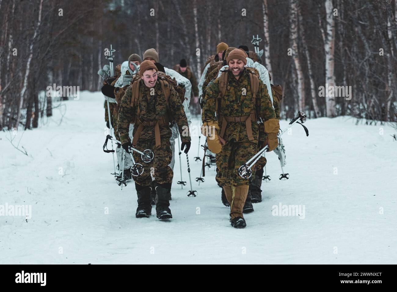 U.S. Marine Corps Cpl. Frederick Rohl, left, and Gunnery Sgt. Pedro J ...