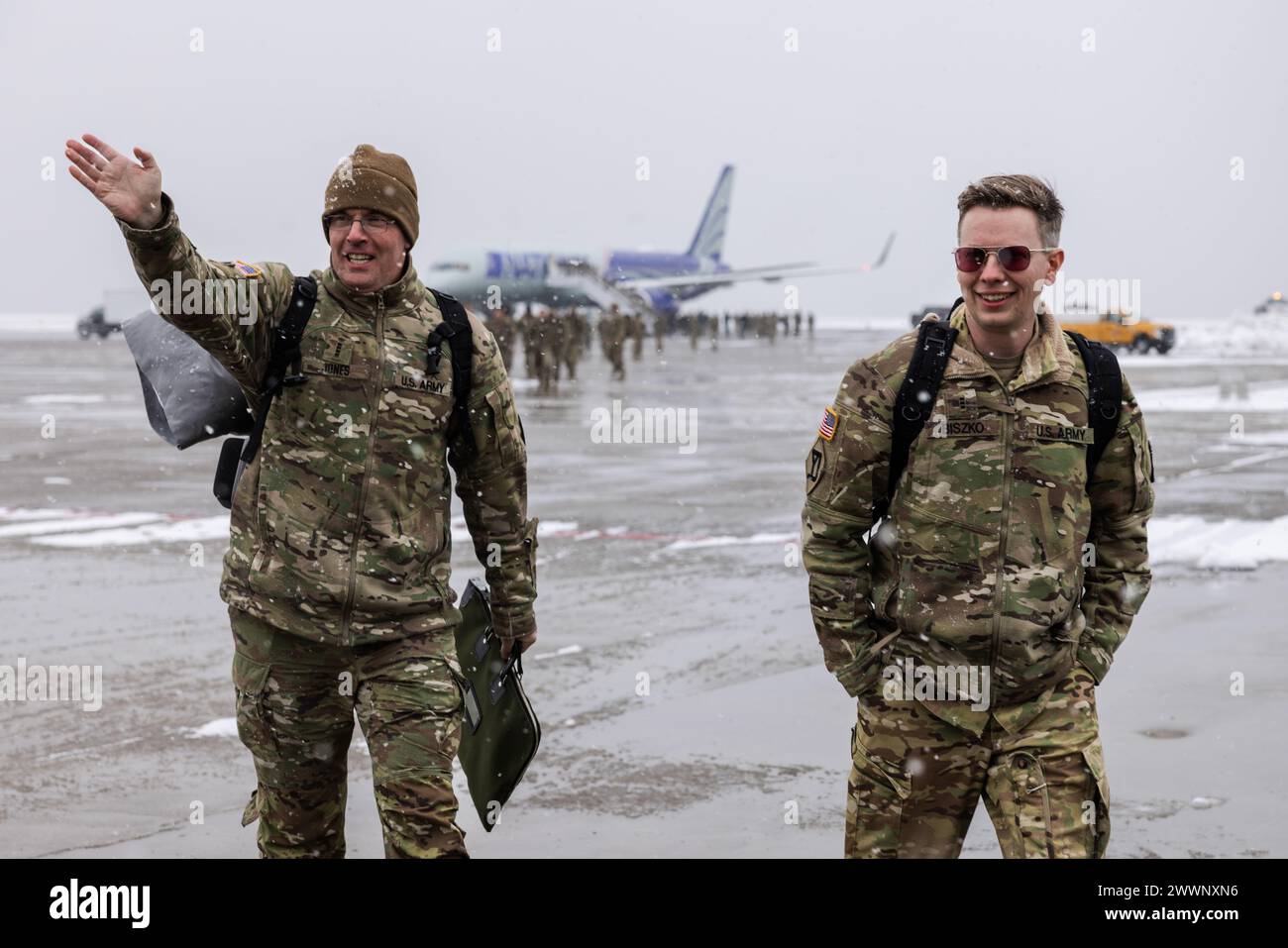 The Rhode Island Army National Guard and approximately 400 loved ones ...