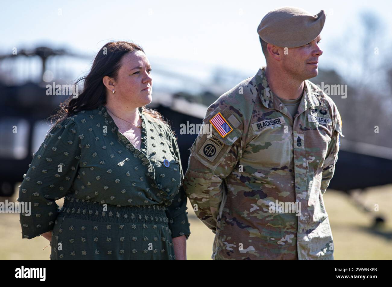 U.S. Army Command Sgt. Maj. Joey D. Blacksher, assigned to 5th Ranger ...