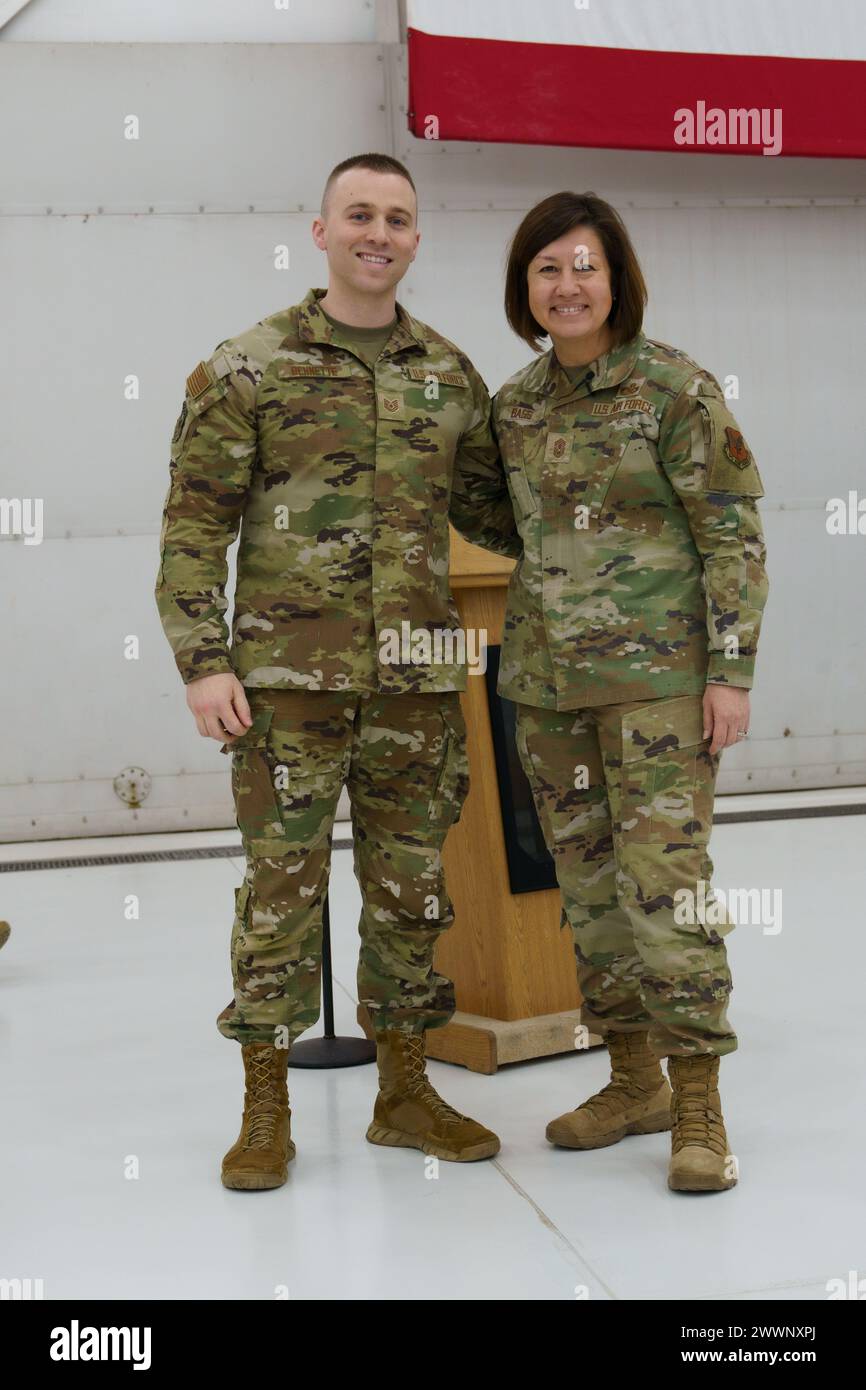 Chief Master Sgt. of the Air Force JoAnne S. Bass coins Tech. Sgt ...