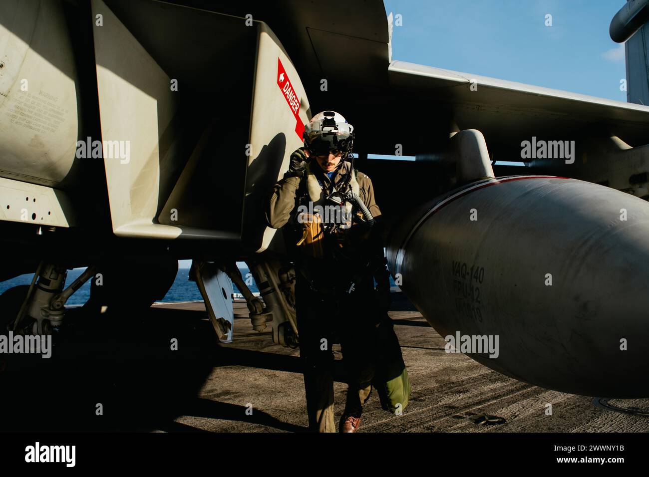 Lt. Robert Currie, attached to Electronic Attack Squadron (VAQ) 140 ...