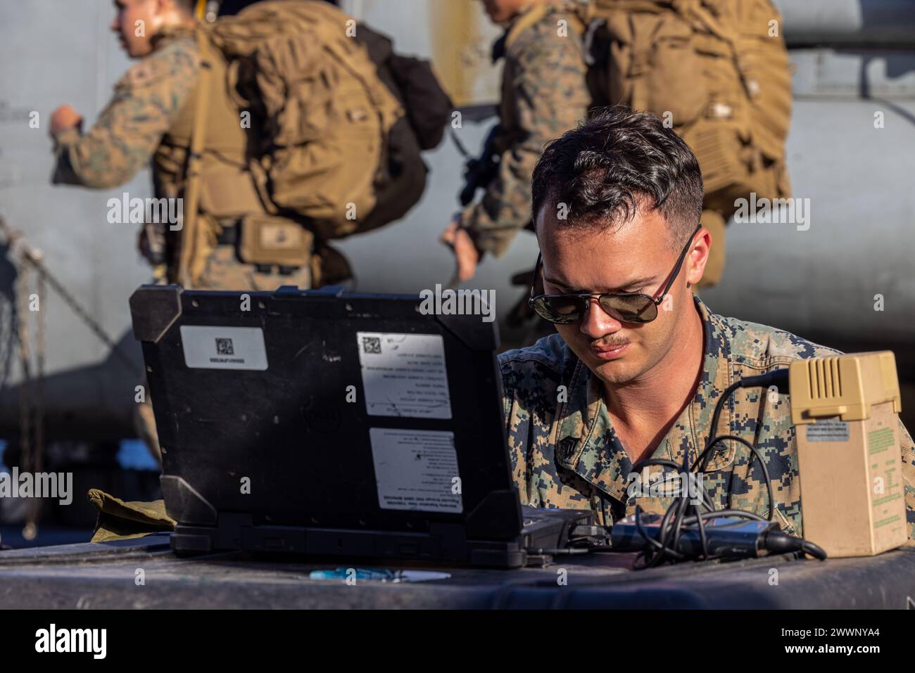 U.S. Marine Corps Sgt. Nicolas Wagner, a fire power control team ...