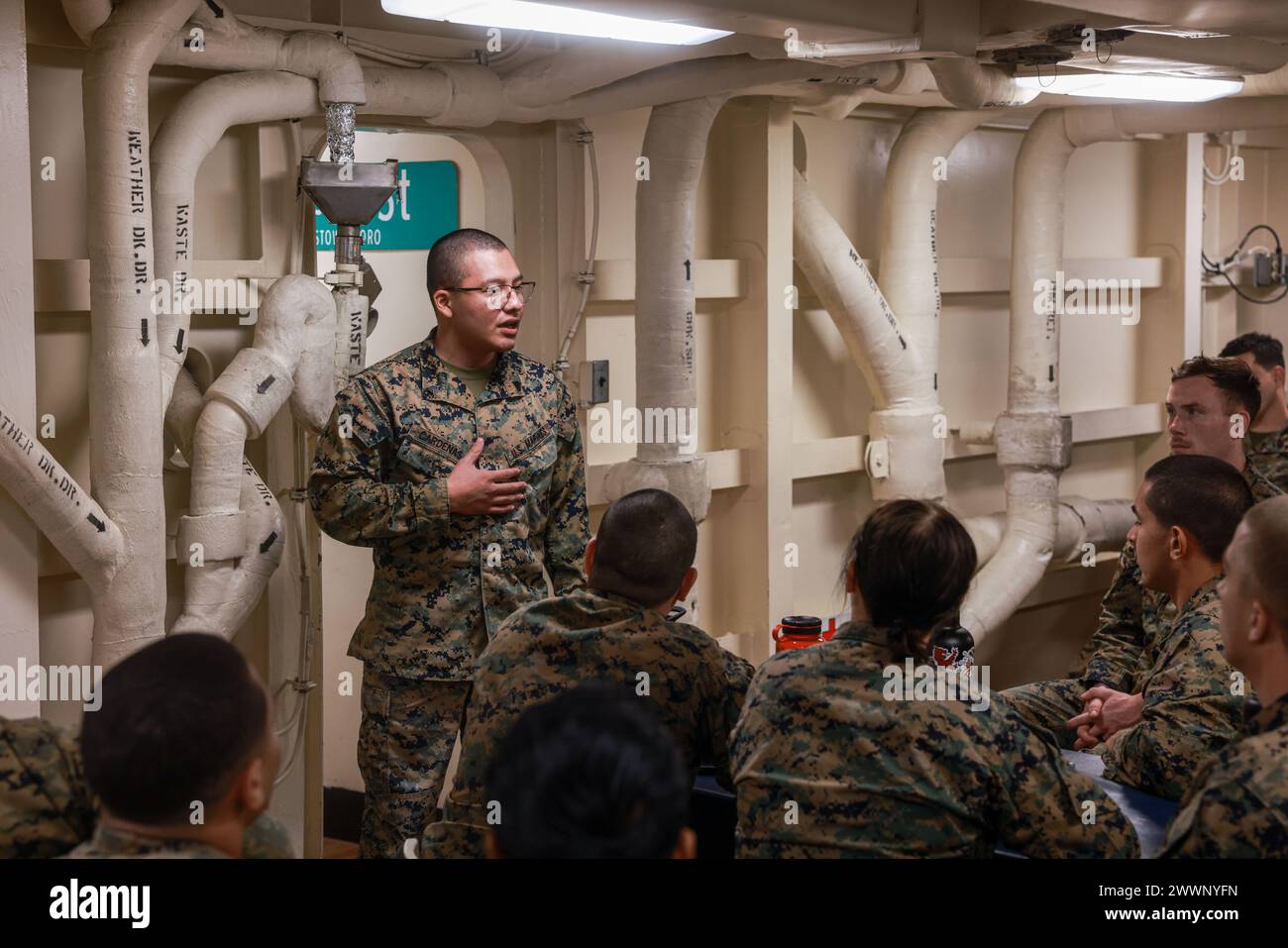 U.S. Marine Corps Sgt. Gerardo Cardenas, a career planner assigned to ...