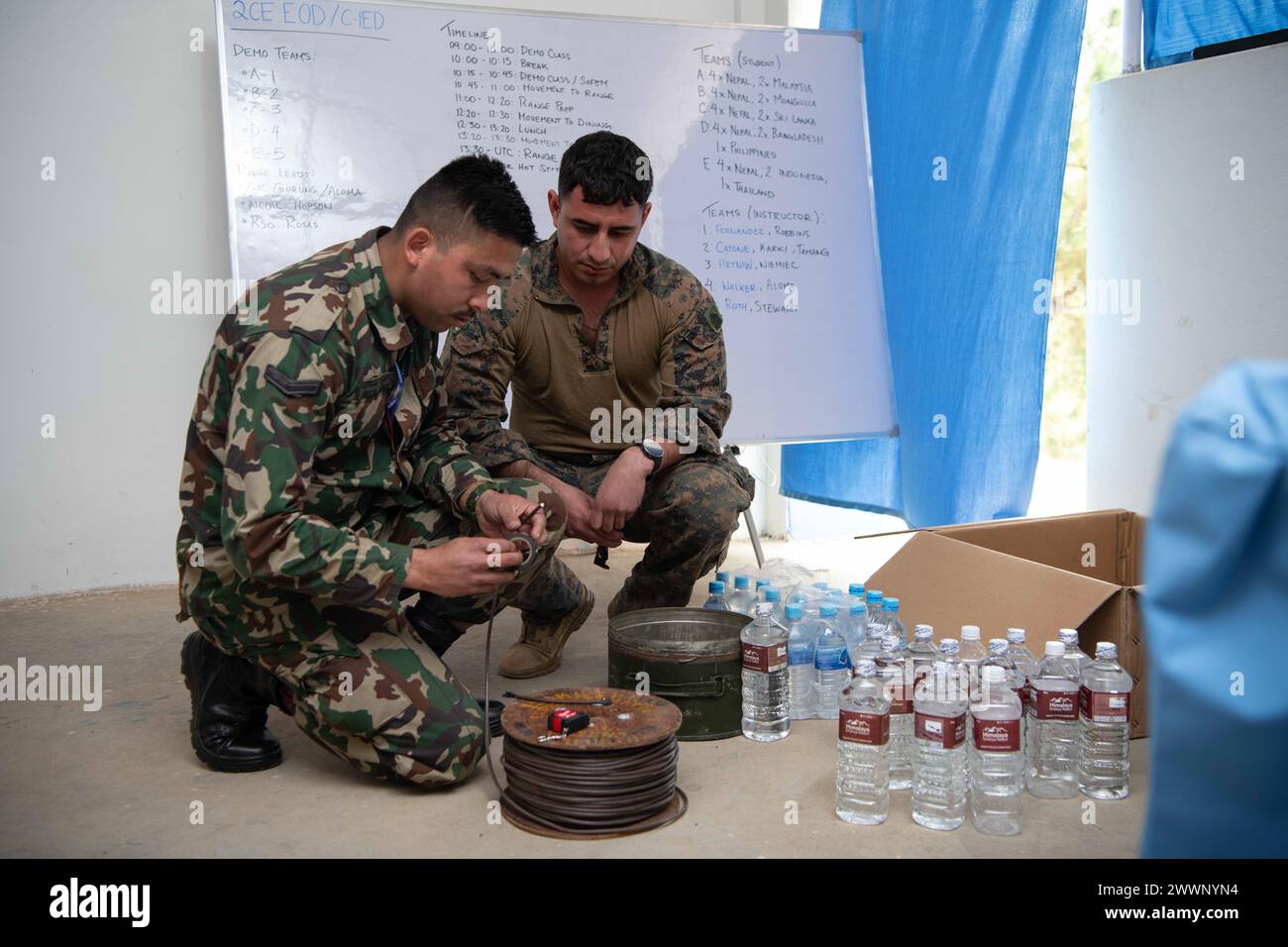 U.S. Marine Corps GySgt. Alex Rosas, an explosive ordnance disposal ...
