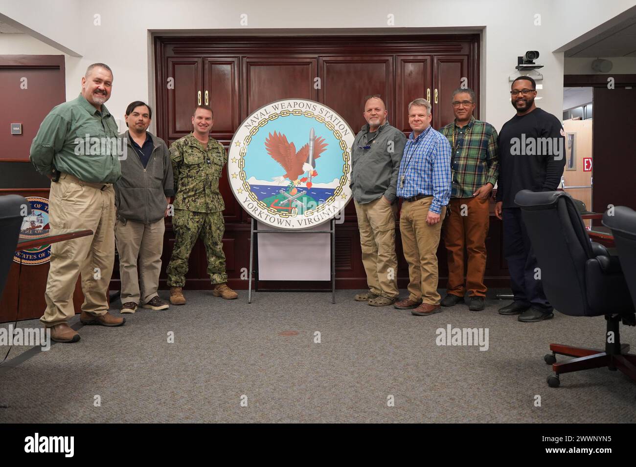 Yorktown, Va. (February 22, 2024) Captain Dan Patrick, Commanding ...