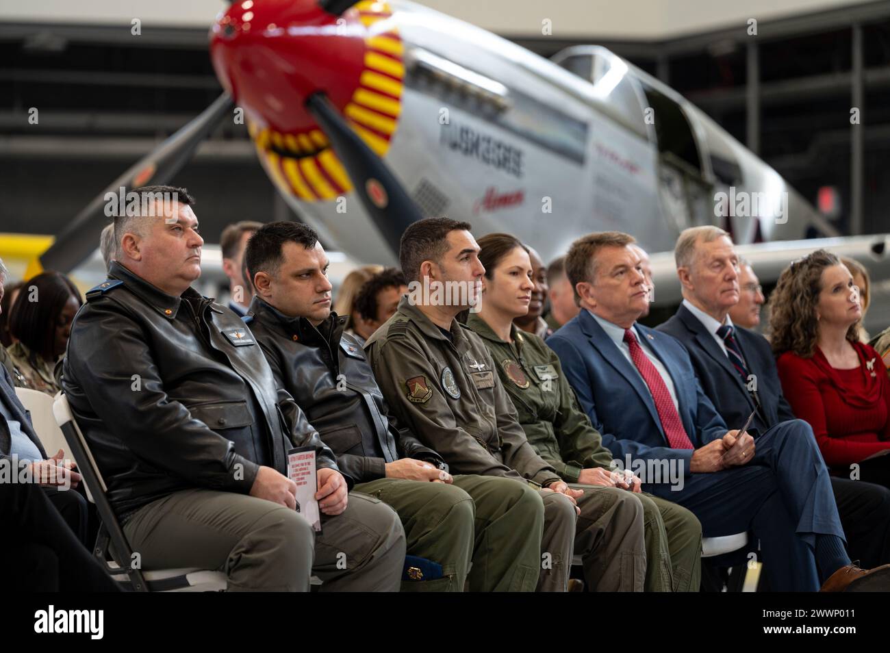 Public officials, members of the the Alabama National Guard, and others ...