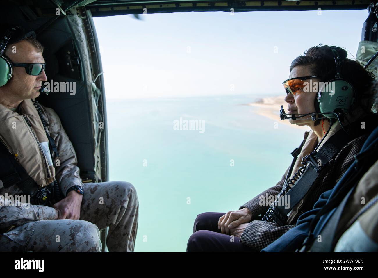 FAILAKA, Kuwait (Feb. 5, 2024) Marine Brig. Gen. Matthew Reid ...