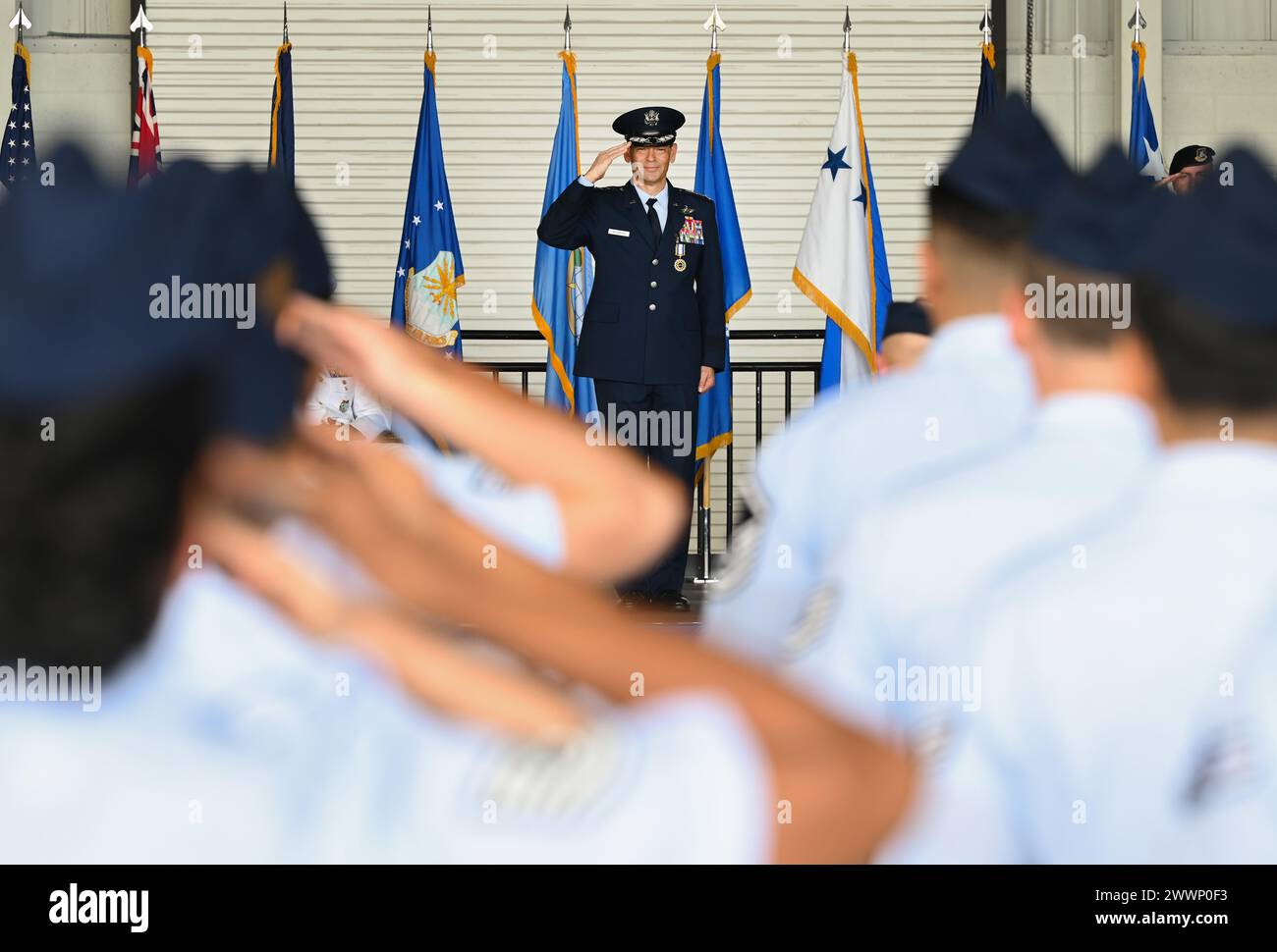 Gen. Ken S. Wilsbach, former Pacific Air Forces commander, smiles while ...