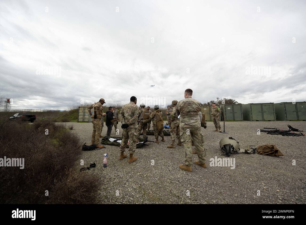 U.S. Airmen conduct an assessment after a Tactical Combat Casualty Care ...