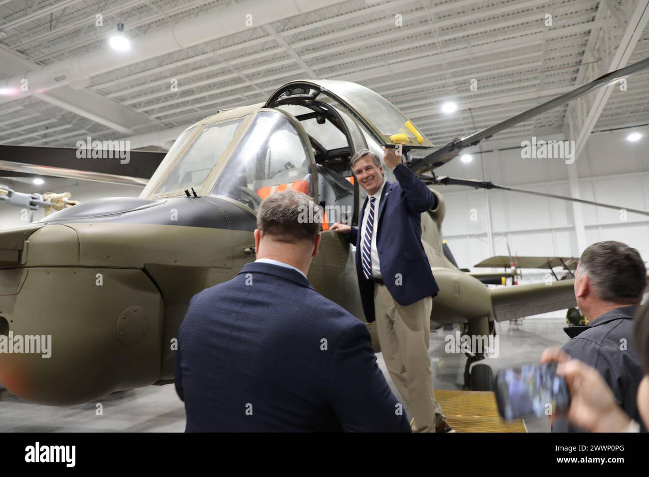 Representative Barry Moore of Alabama's 2nd District receives a tour of ...