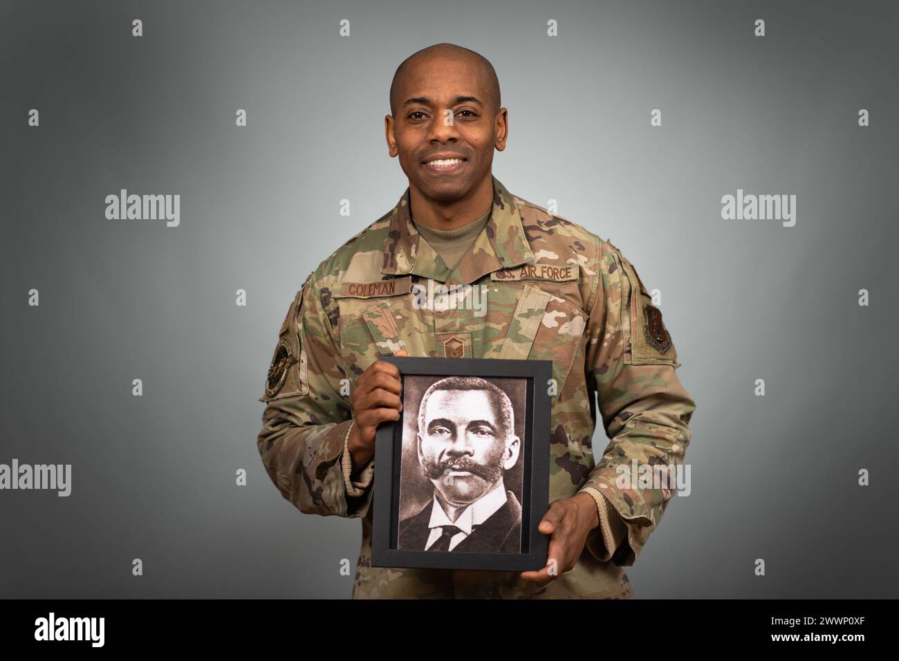 U.S. Air Force Master Sgt. Juan J. Coleman, 158th Fighter Wing traffic ...