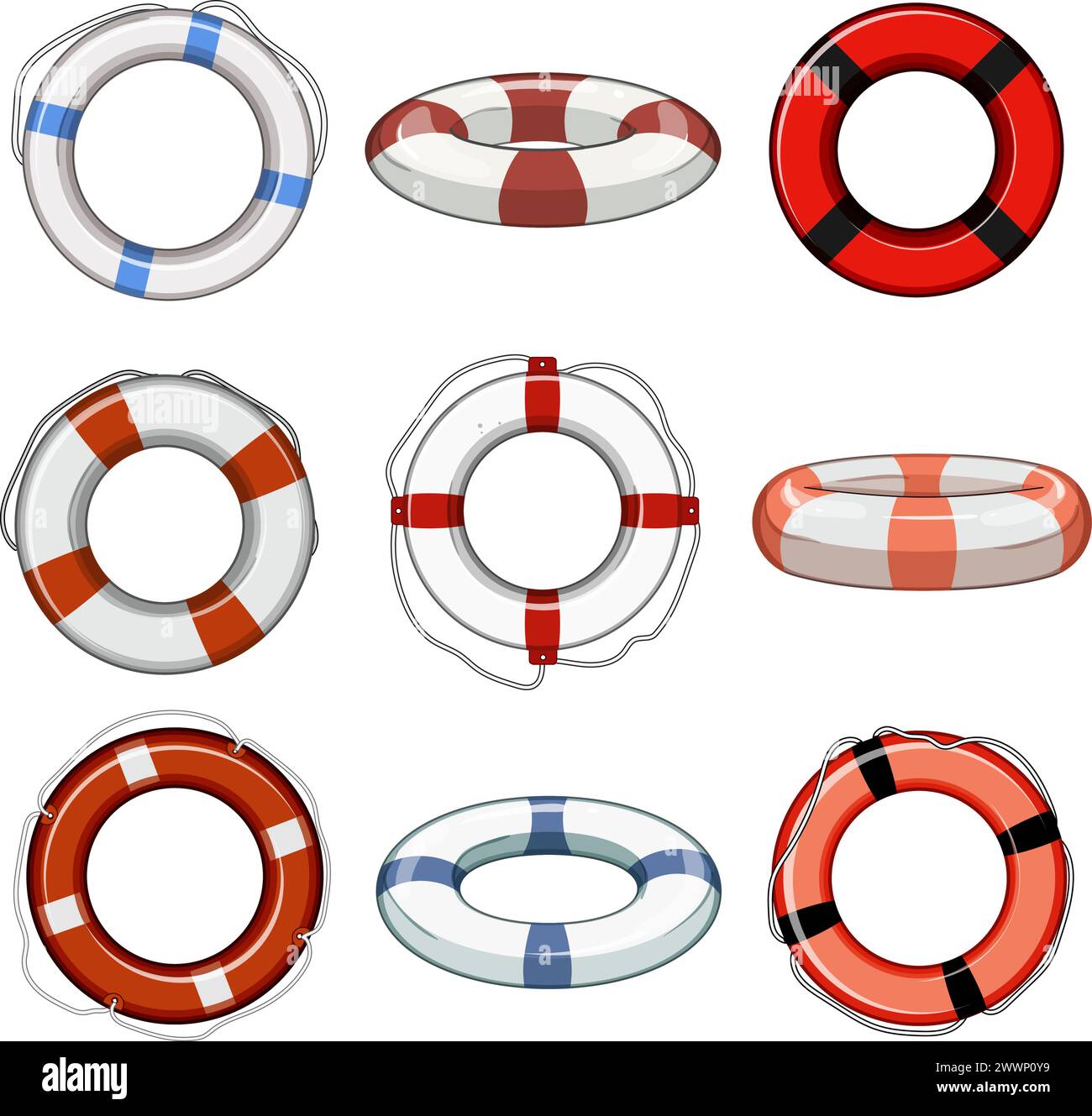Donut lifesaver cartoon Stock Vector Images - Alamy