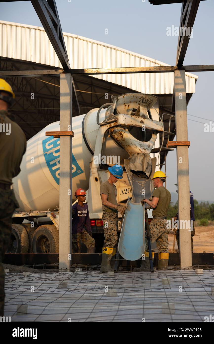 U.S. Marine Corps Cpl. Moises Martinez, a heavy equipment operator with ...