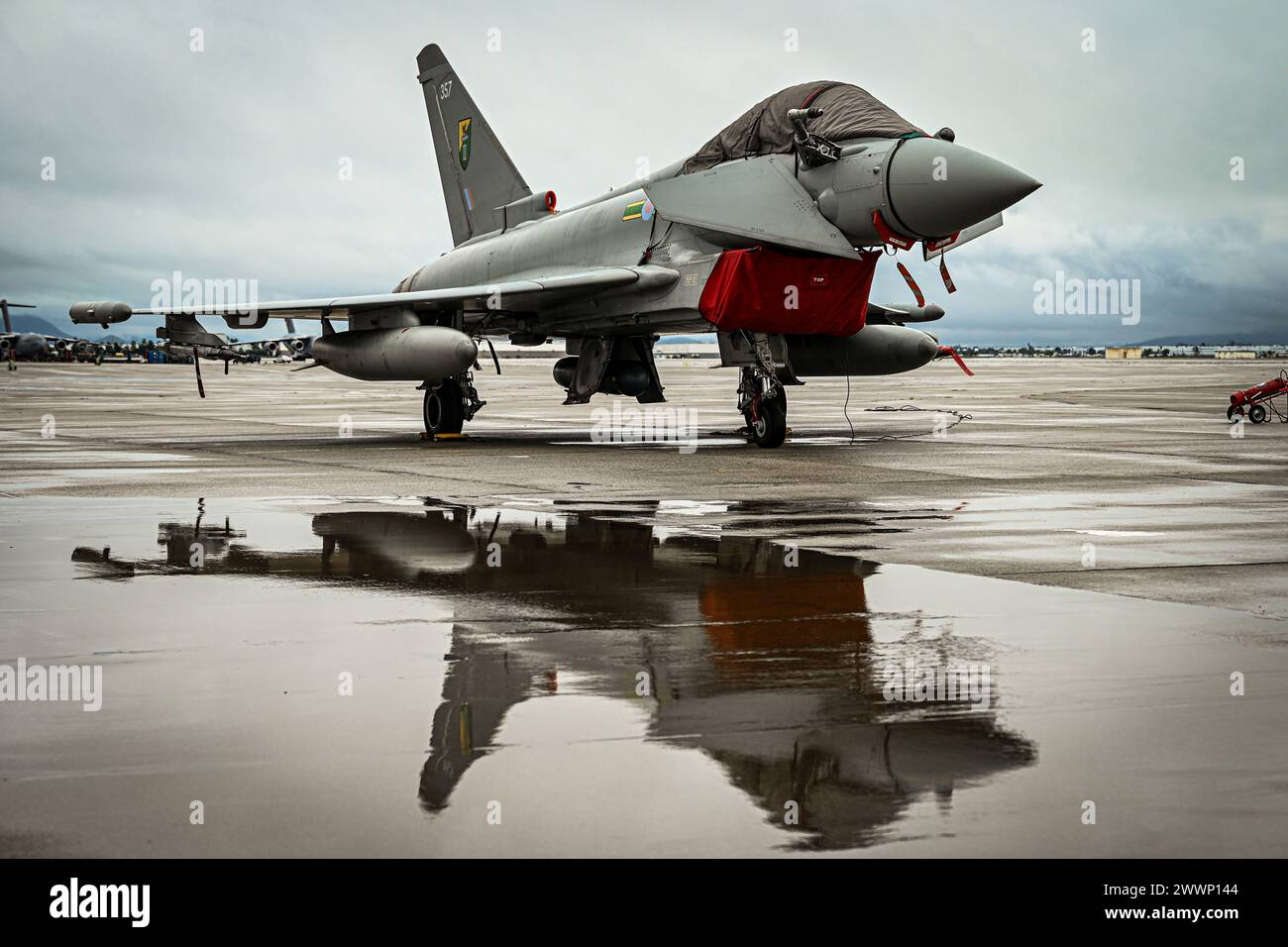 A Royal Air Force Eurofighter Typhoon FGR4 assigned to 6 (Fighter ...