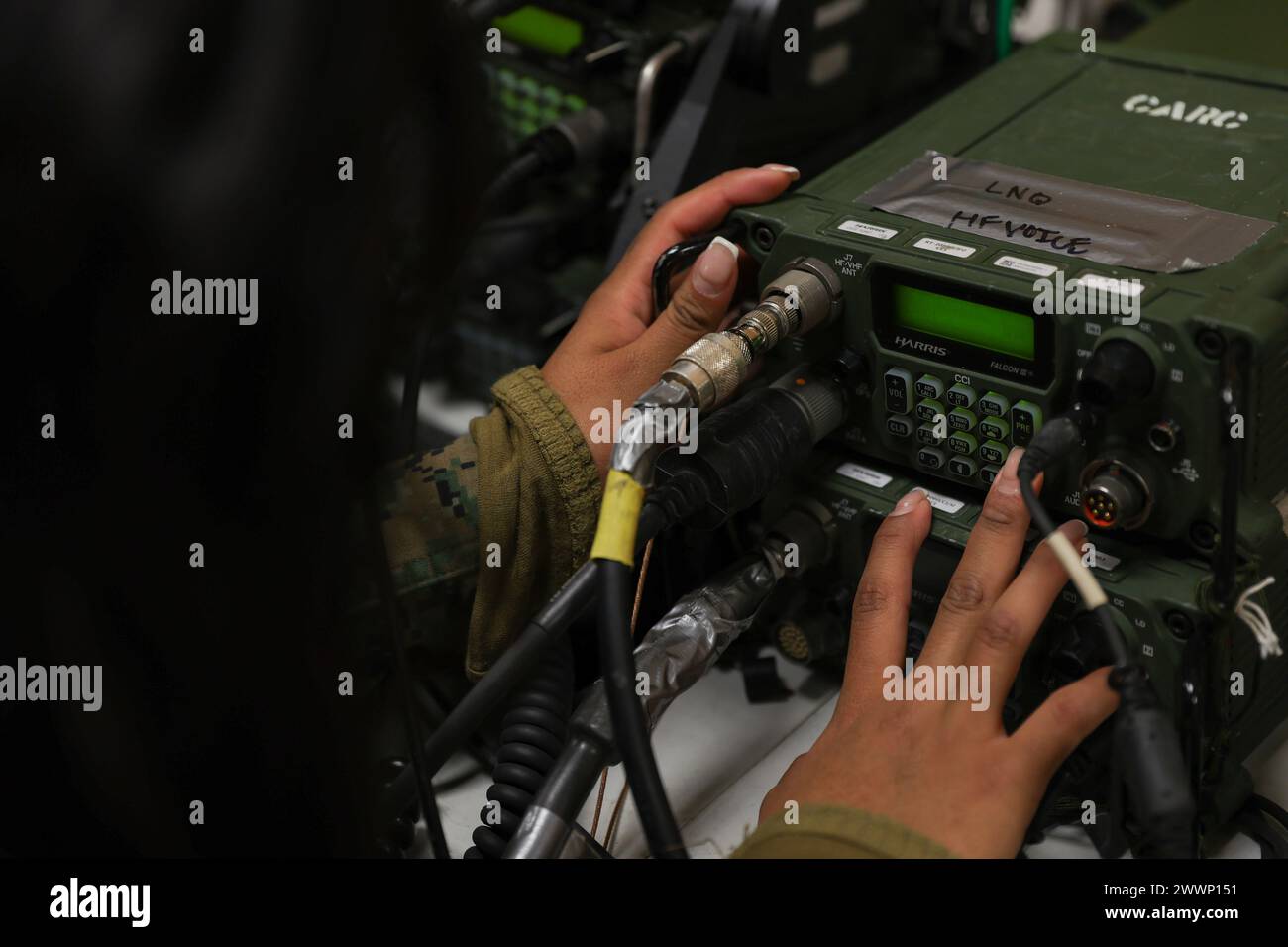 U.S. Marine Corps Lance Cpl. Lindsay Zamorano Peláez, a radio operator ...