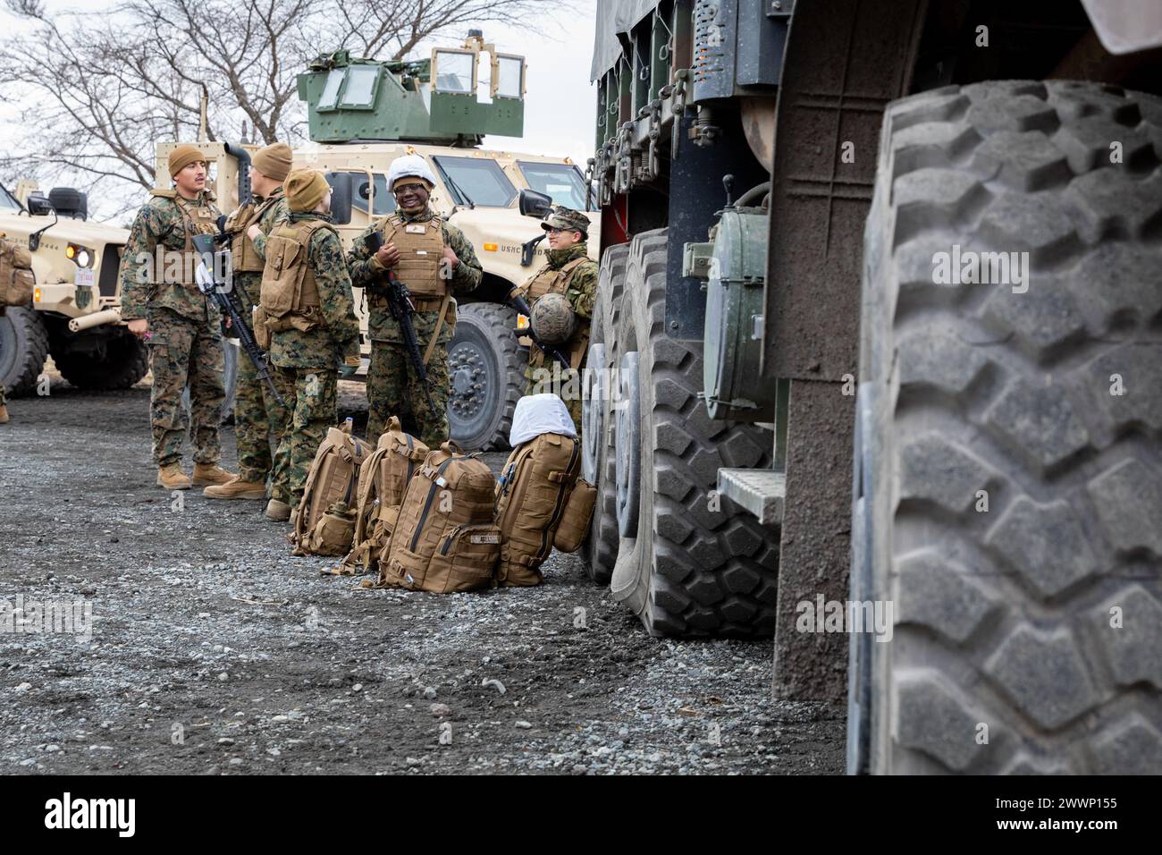 U.S. Marines with Combat Logistics Regiment 3, 3rd Marine Logistics ...