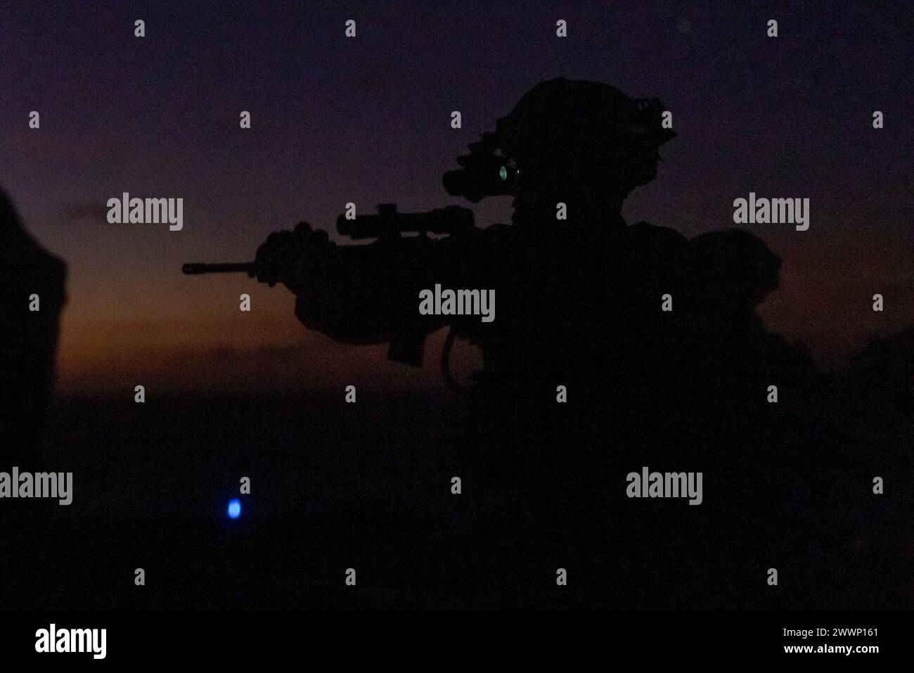 A U.S. Marine with the 26th Marine Expeditionary Unit’s (Special ...