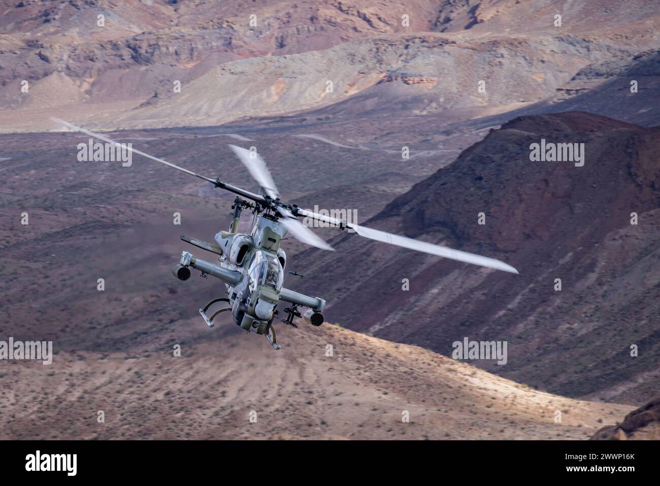 A U.S. Marine Corps AH-1Z Viper assigned to Marine Light Attack ...