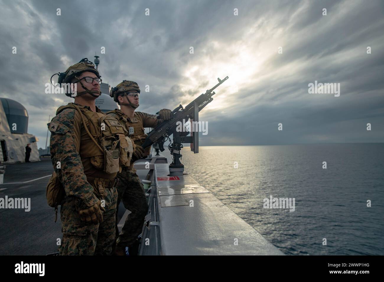 U.S. Marine Corps Sgt. Sebastian Bugaj, left, and Lance Cpl. Michael ...