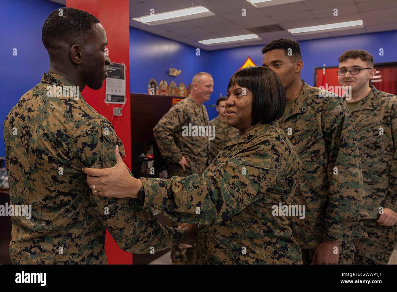 U.S. Marine Corps­­­­ Master Gunnery Sgt. Paulette Melton, an inventory management specialist ...