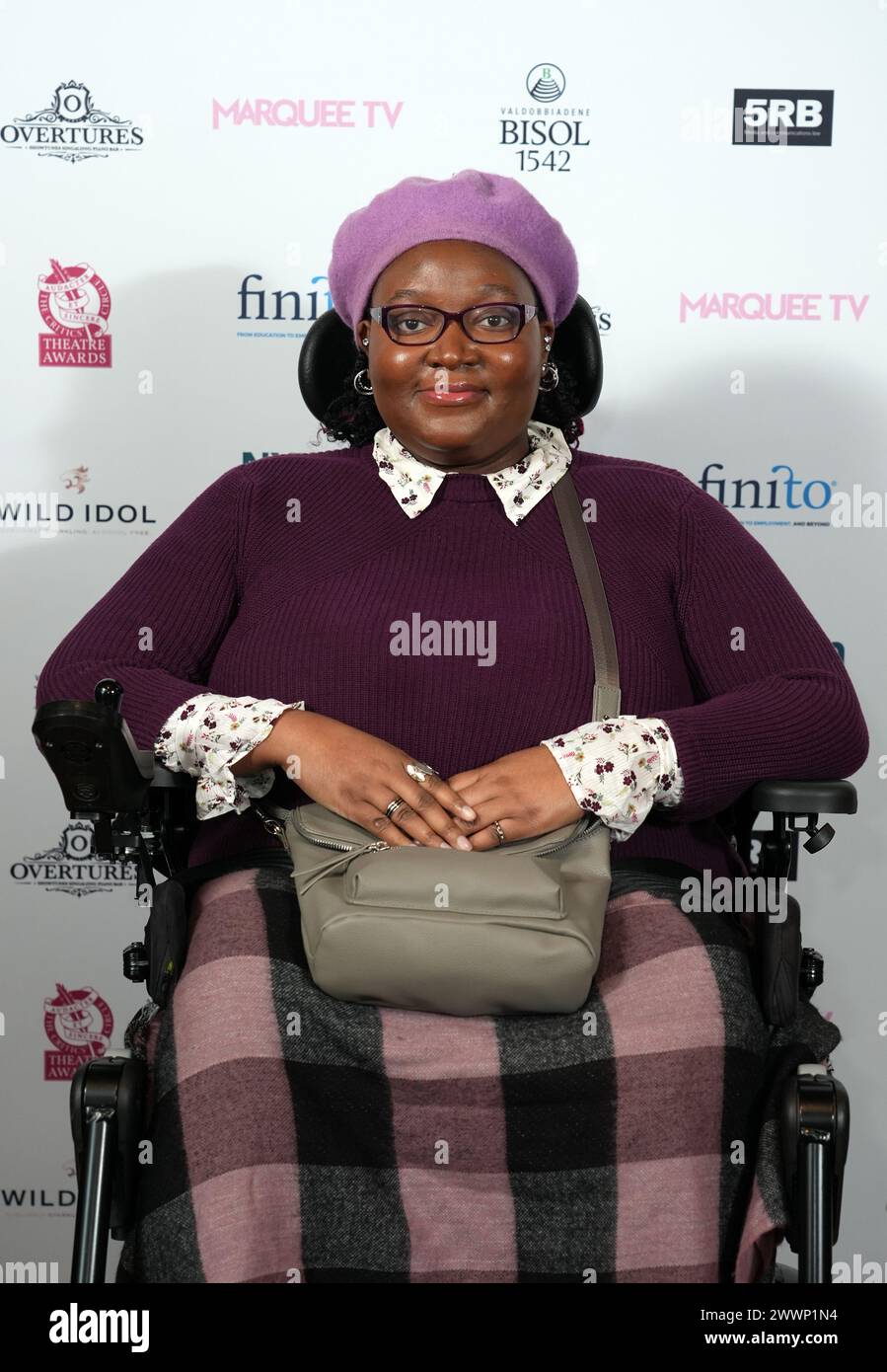 Matilda Feyisayo Ibini at the annual UK Critics' Circle Theatre Awards ...