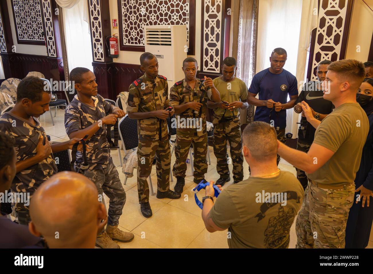 Military and diplomatic leaders from various participating nations ...