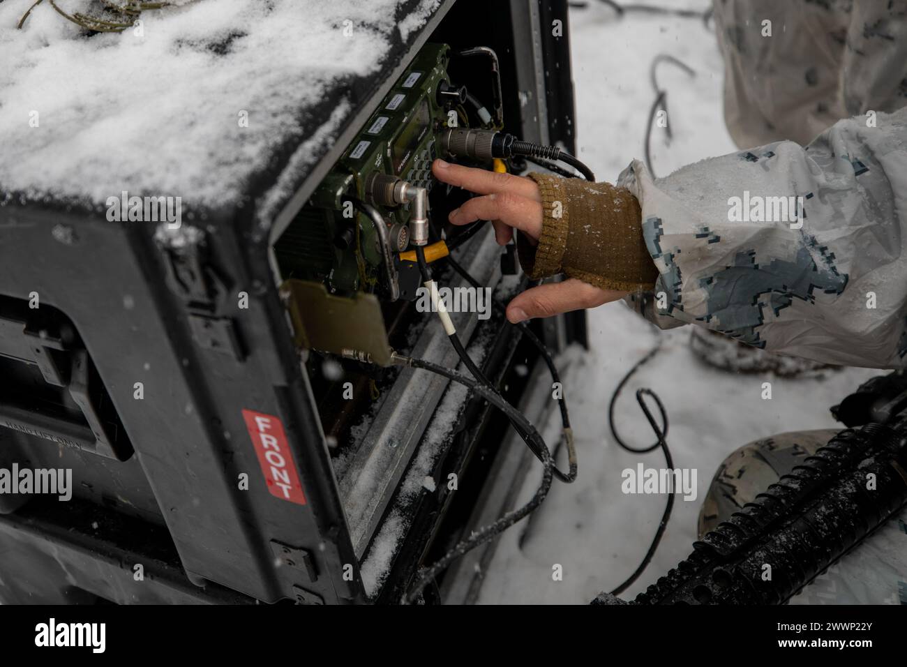 A U.S. Marine with Combat Logistics Regiment 3, 3rd Marine Logistics ...