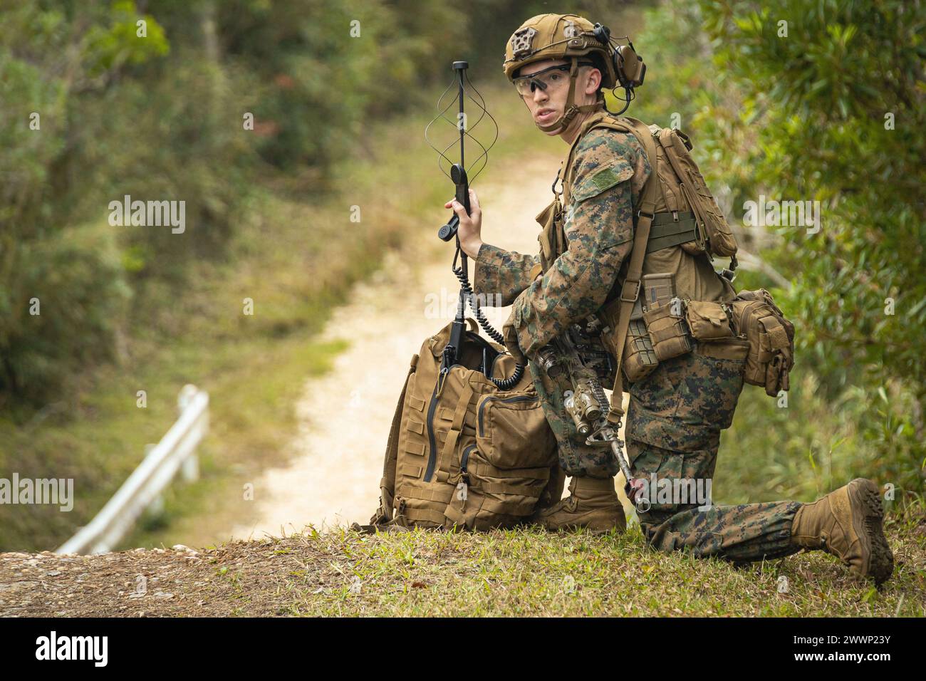 U.S. Marine Corps Cpl. Austin Holloway, an infantry Marine with ...
