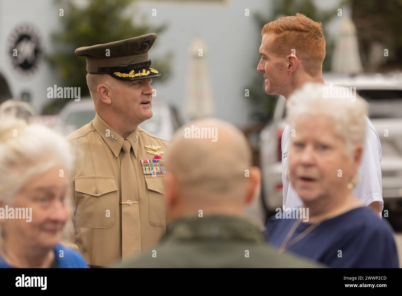 U.S. Marine Corps Col. Mark Bortnem, commanding officer, Marine Corps ...