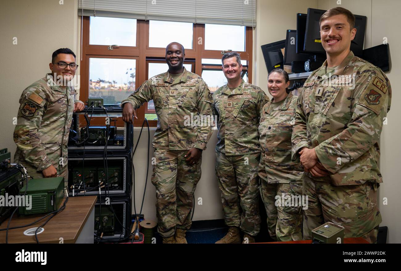 U.S. Air Force members from the 644th Combat Communications Squadron ...