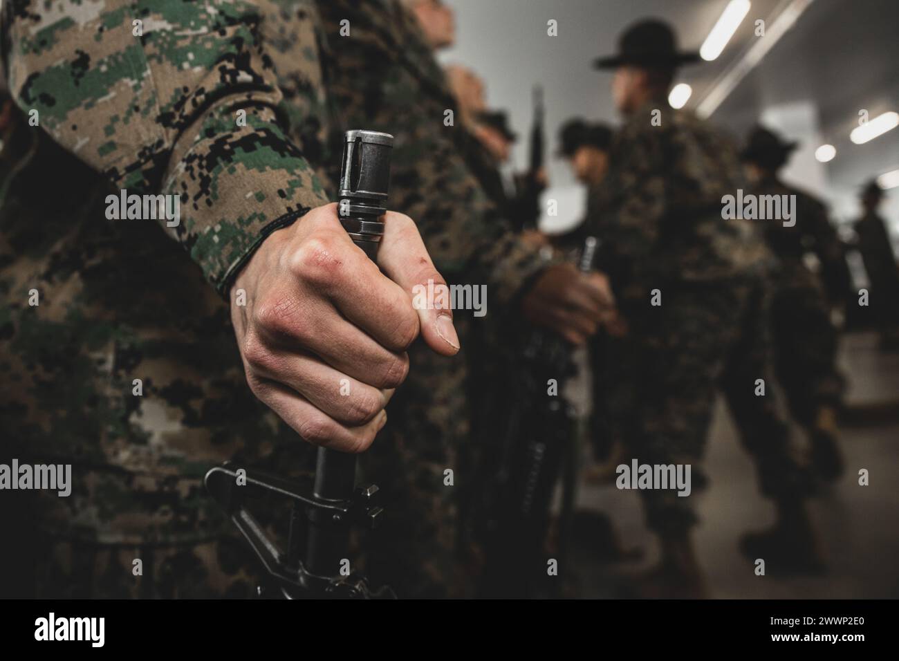 U.S. Marine Corps Recruits with Mike Company, 3rd Recruit Training ...