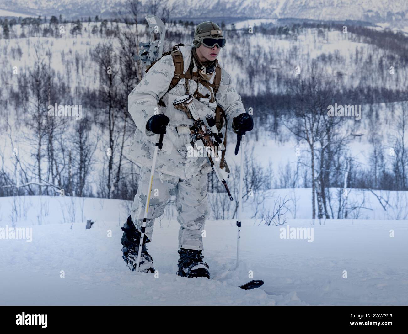 A U.S. Marine with 1st Battalion, 2nd Marine Regiment, 2nd Marine ...