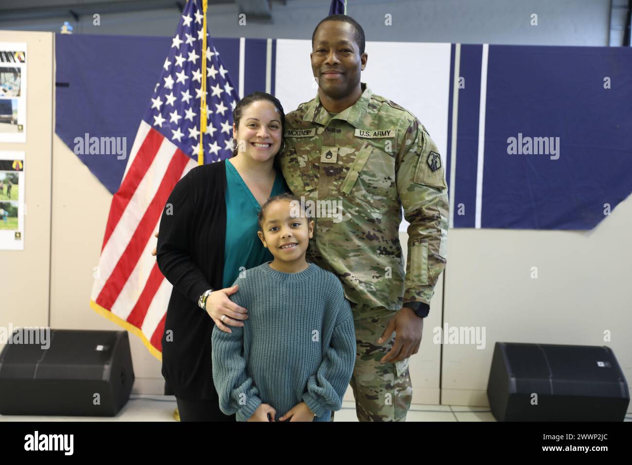 U.S. Army Reserve Staff Sgt. O’Neil McKenley, a survey team member with ...