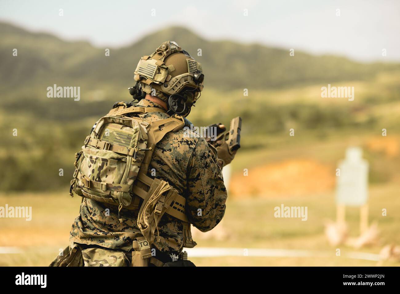U.S. Marine Corps Staff Sgt. Sung Shin, a fires and effects integrator ...