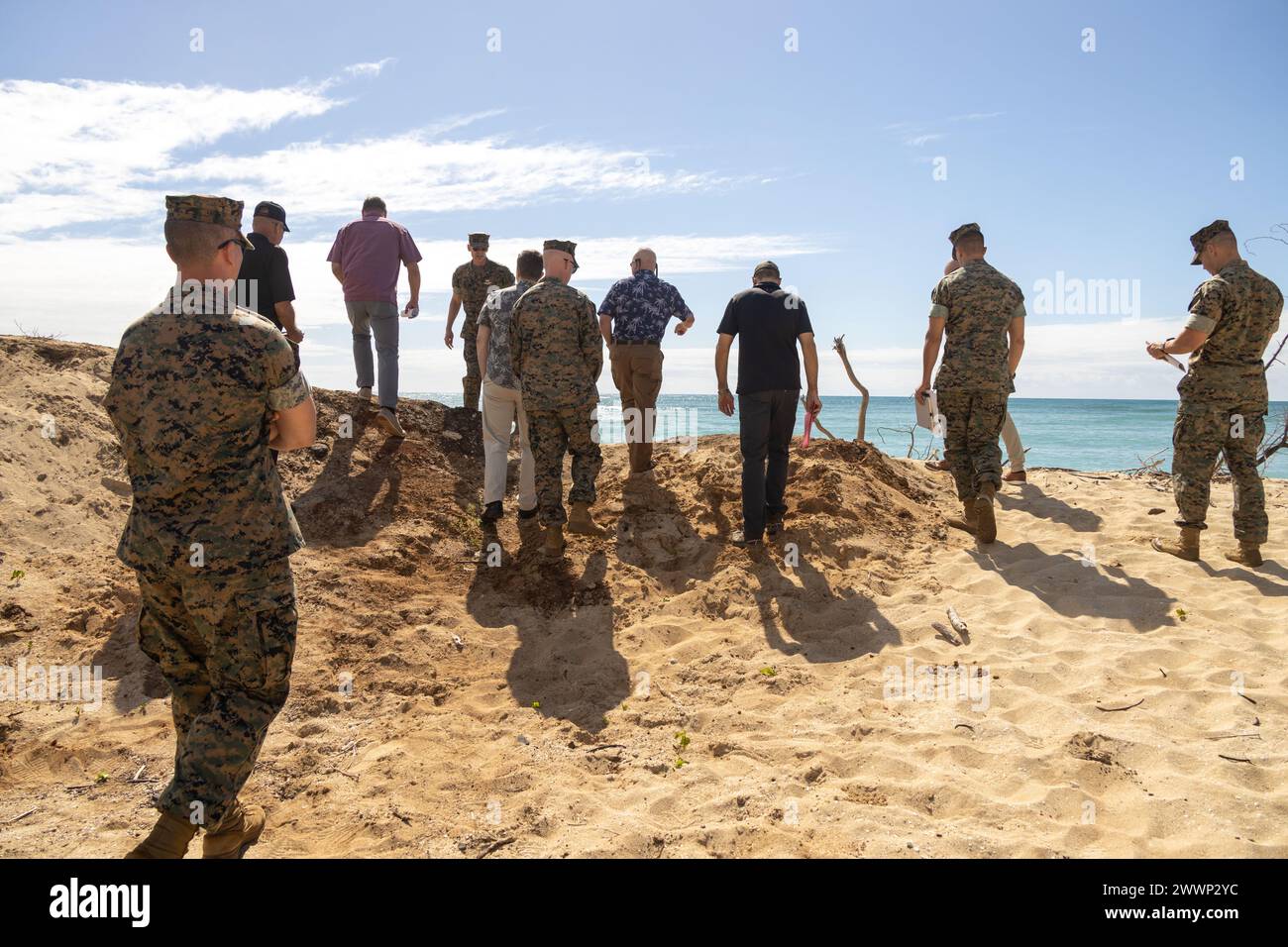 The commanding officer for marine corps base hawaii hi-res stock ...