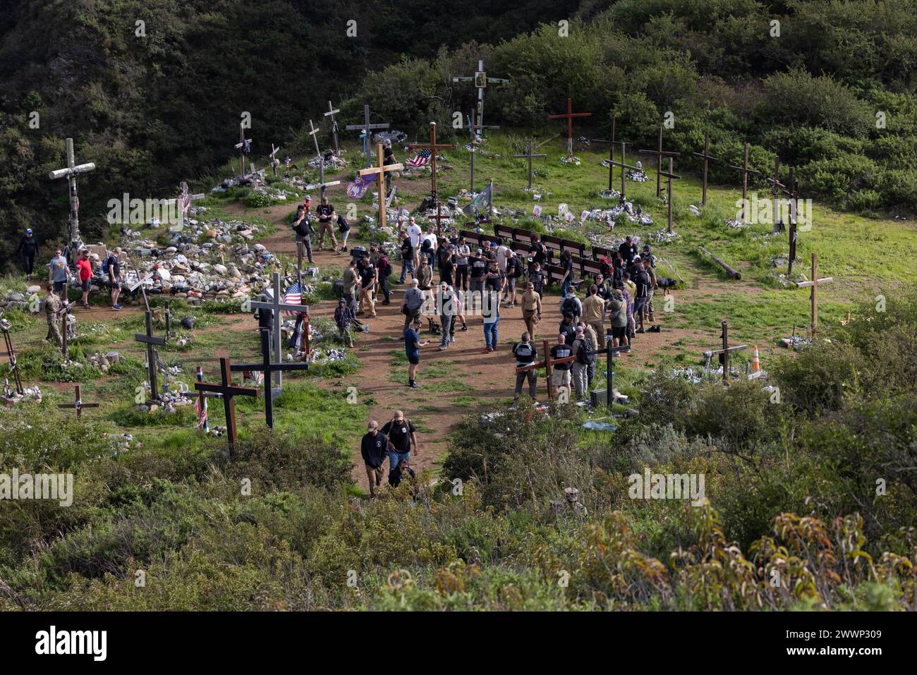 Active-duty and veteran Marines and Sailors of 2nd Battalion, 1st ...