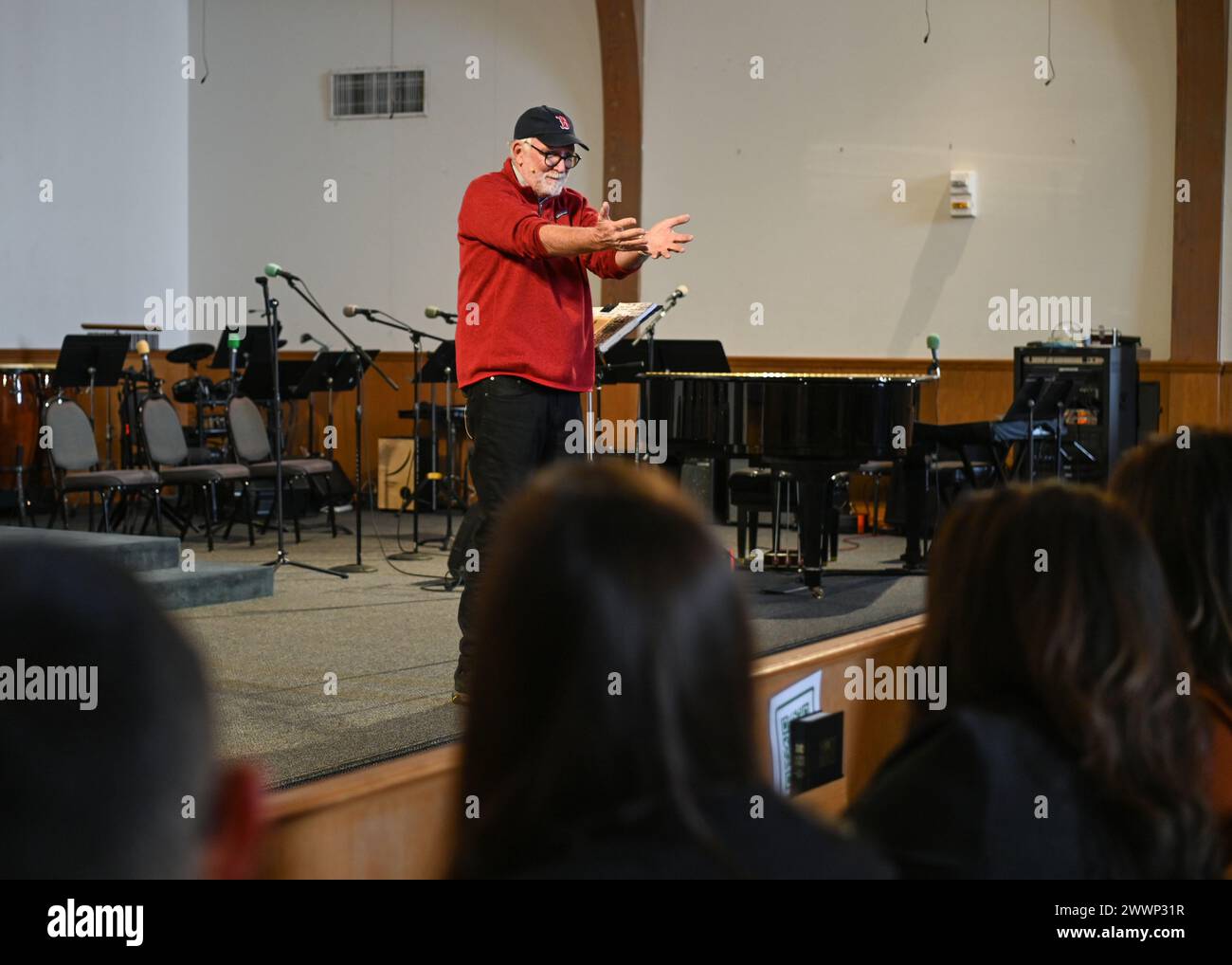 Robert Goff, American lawyer, speaker and author, speaks to members of ...