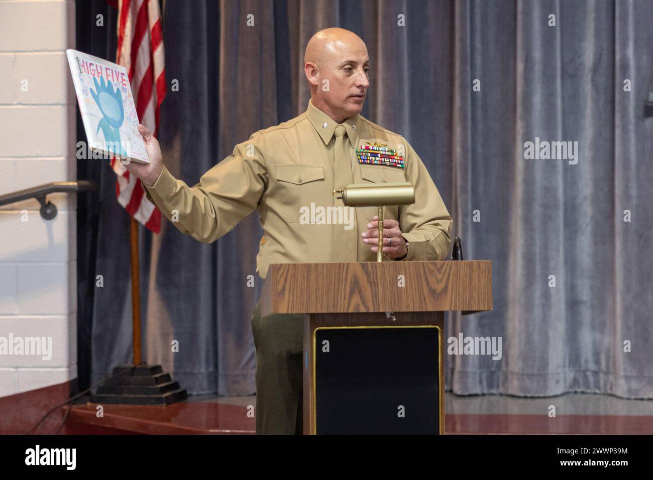 Lt. Col. Brian T. Everett, commanding officer, Headquarters and Service ...