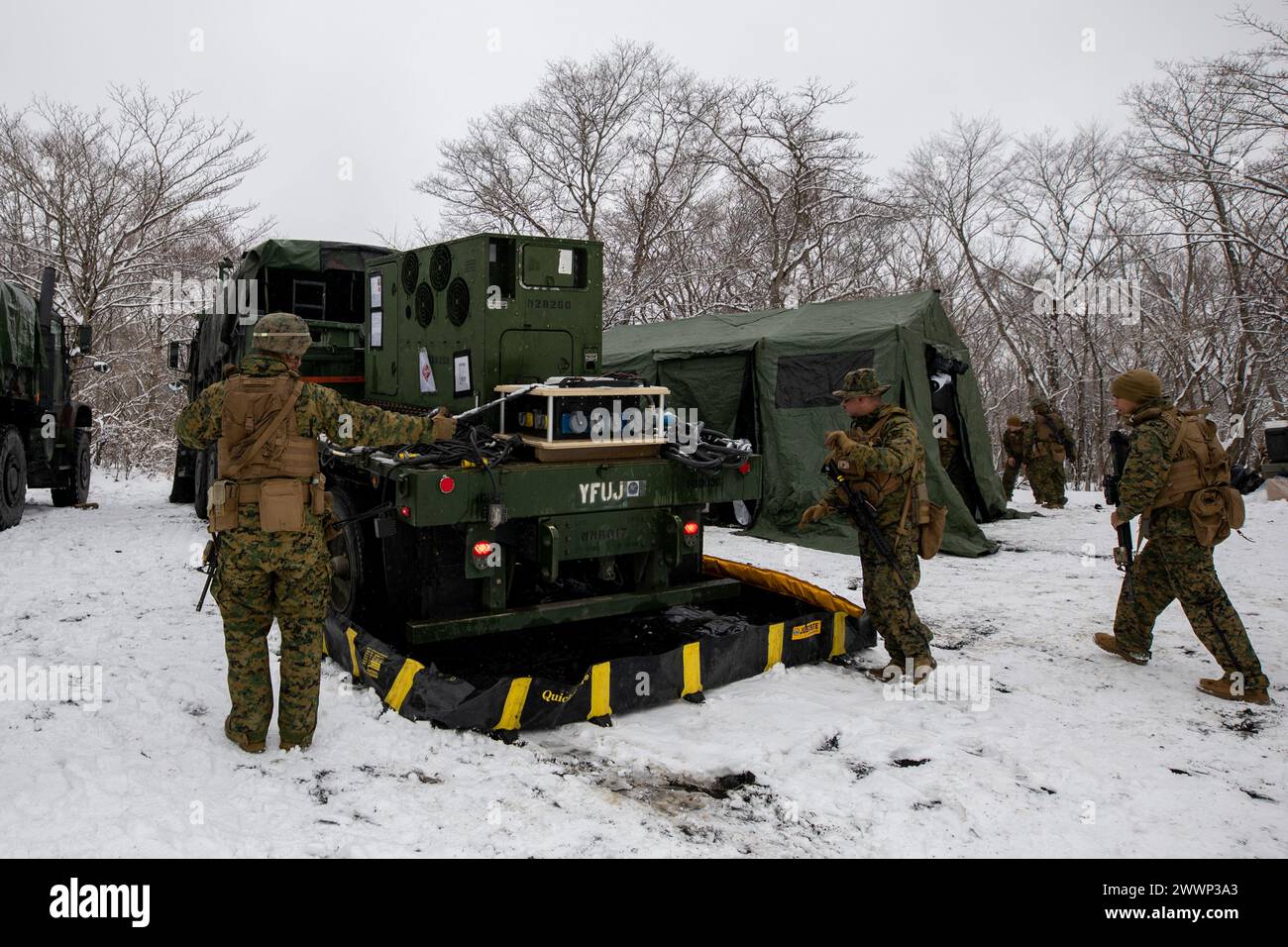 U.S. Marines with Combat Logistics Regiment 3, 3rd Marine Logistics ...